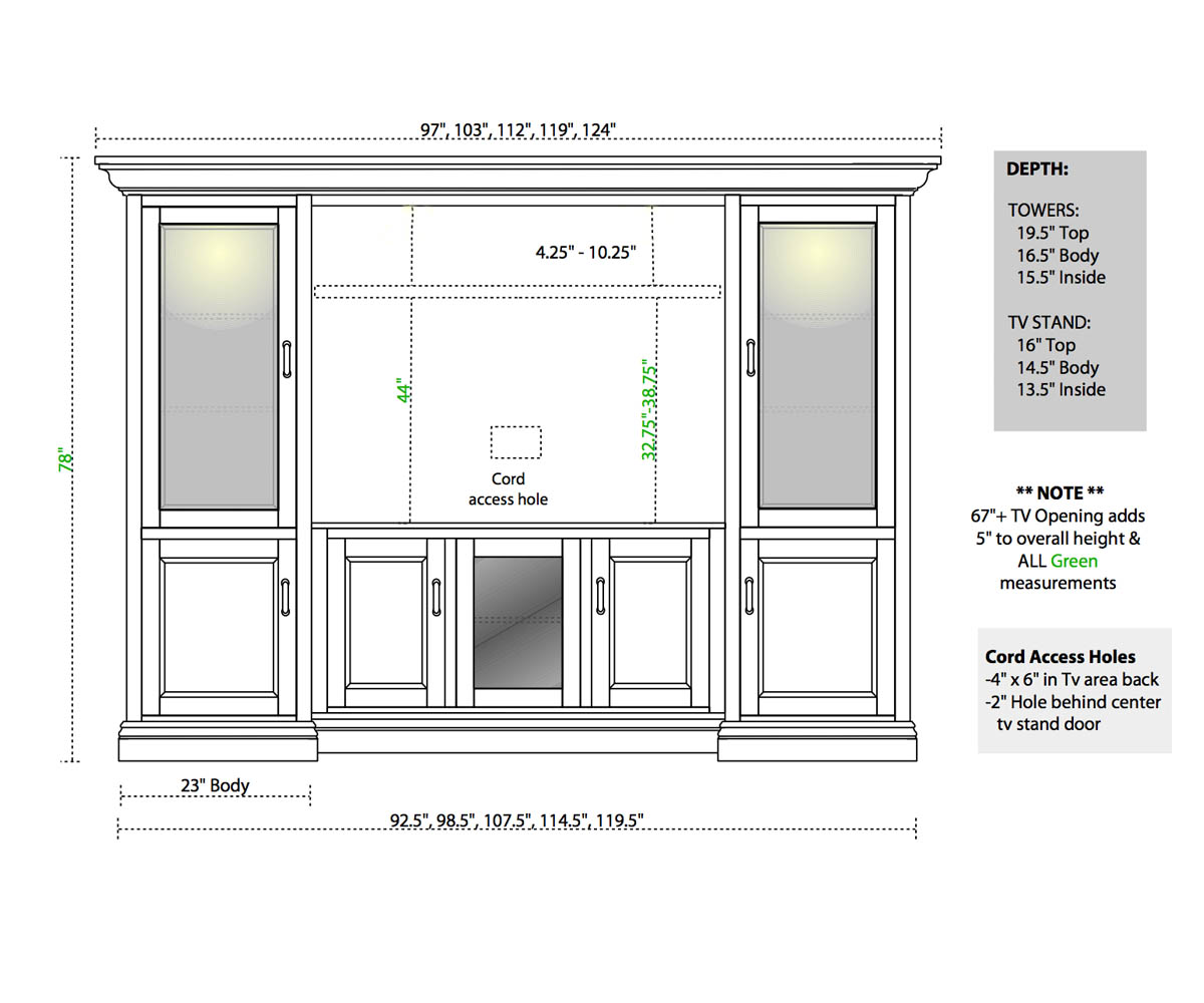 5200 Wall Unit | Saugerties Furniture